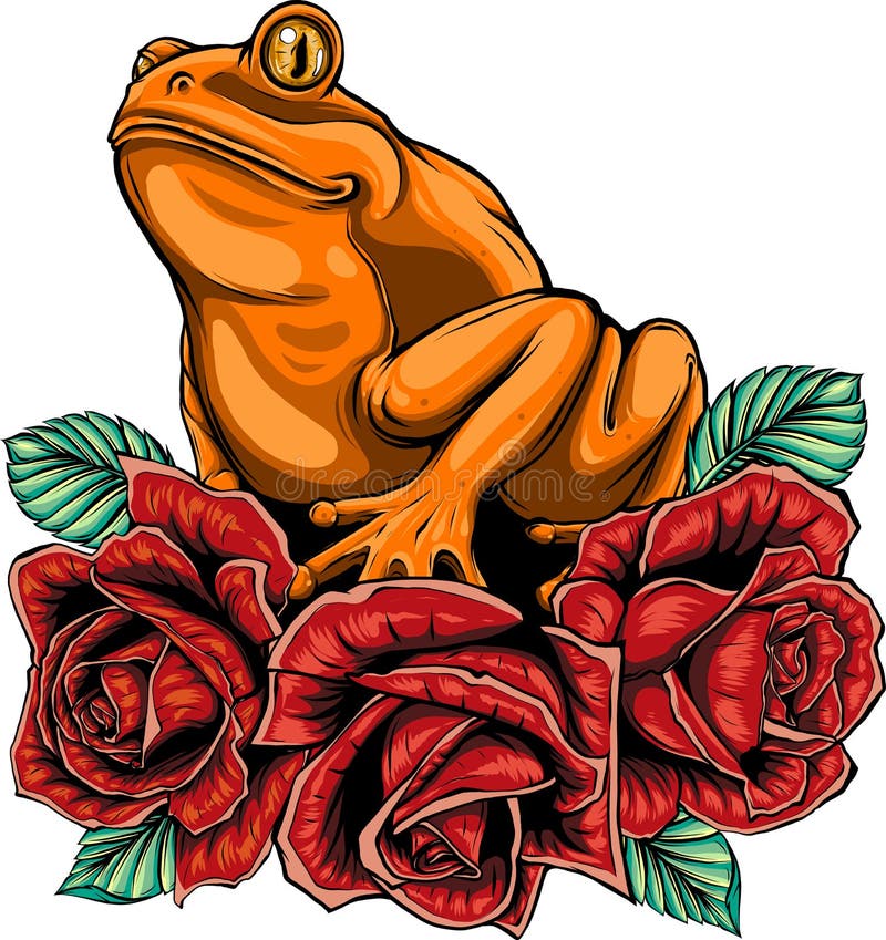 Colored Draw of Frog Vector Illustration Design Stock Vector ...
