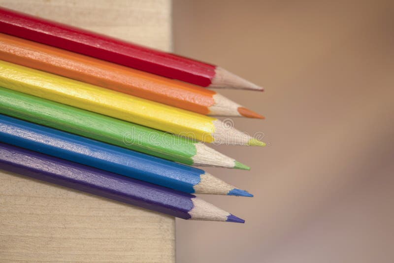 Colored Drawing Pencils in a Variety of Colors Stock Photo - Image of ...