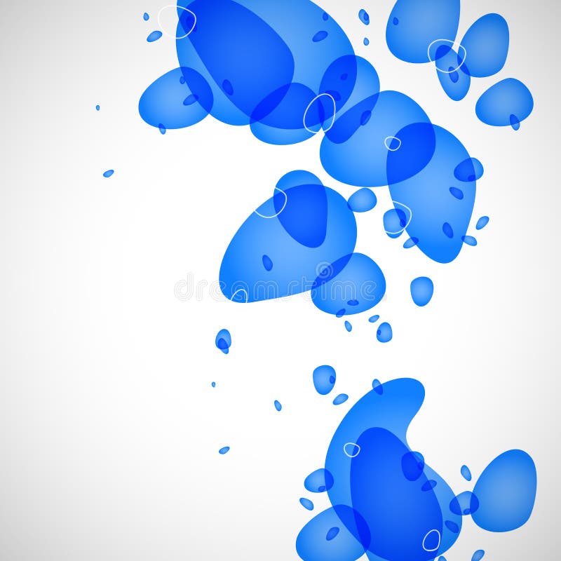 Colored droplets blue stock vector. Illustration of drops - 35111555
