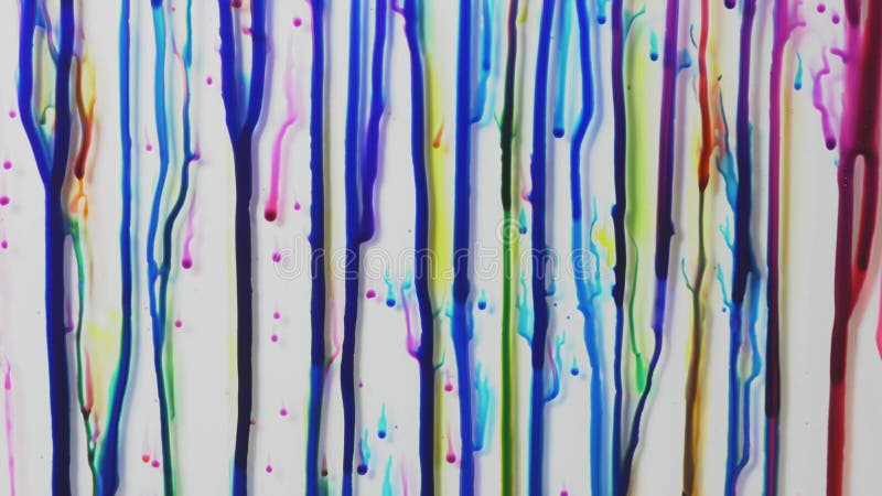 Colored Droplets Dripping on a White Background Stock Footage - Video ...