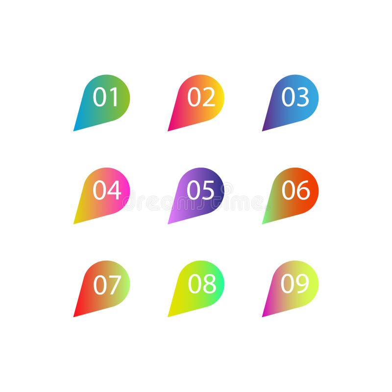 Number Bullets Eps Stock Illustrations – 23 Number Bullets Eps Stock ...