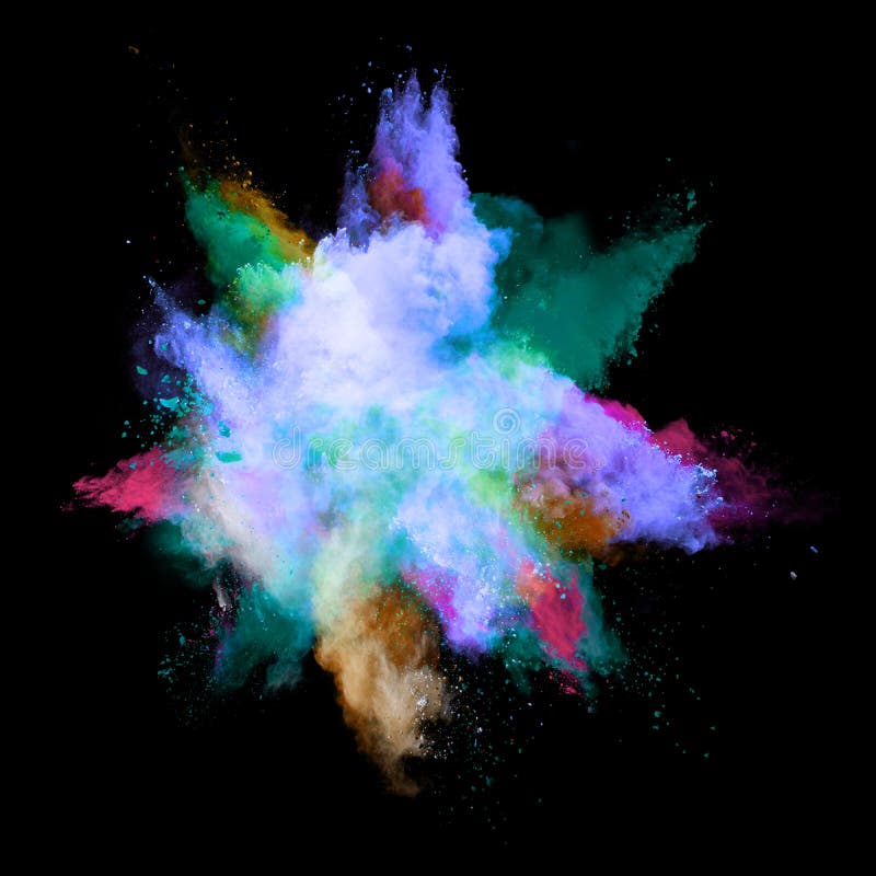 Colored dust stock photo. Image of splatter, burst, black - 46068836