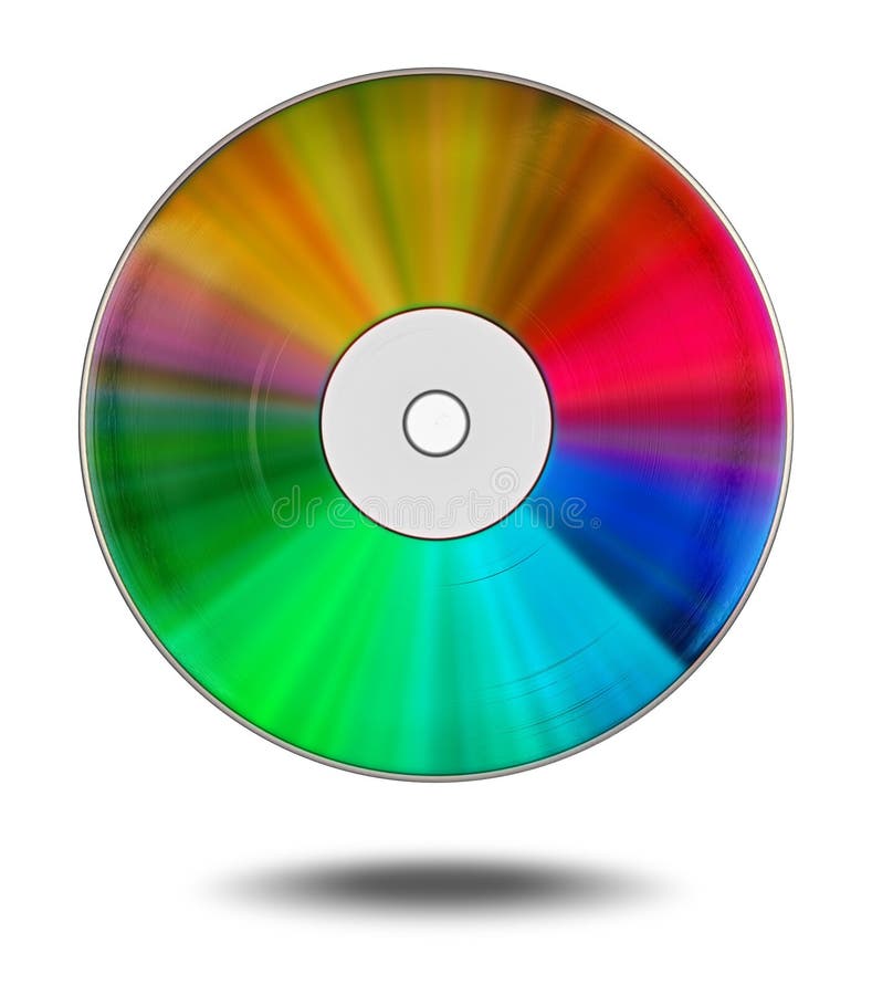 Colored DVD stock illustration. Illustration of shadow - 18434438