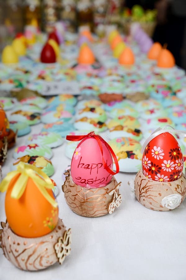 Colored Easter eggs stock image. Image of painted, easter - 52249371