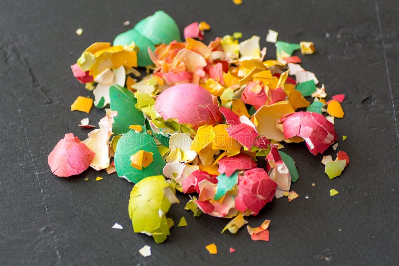 Colored Easter Eggs Shells Abstract Symbol Stock Photo - Image of ...