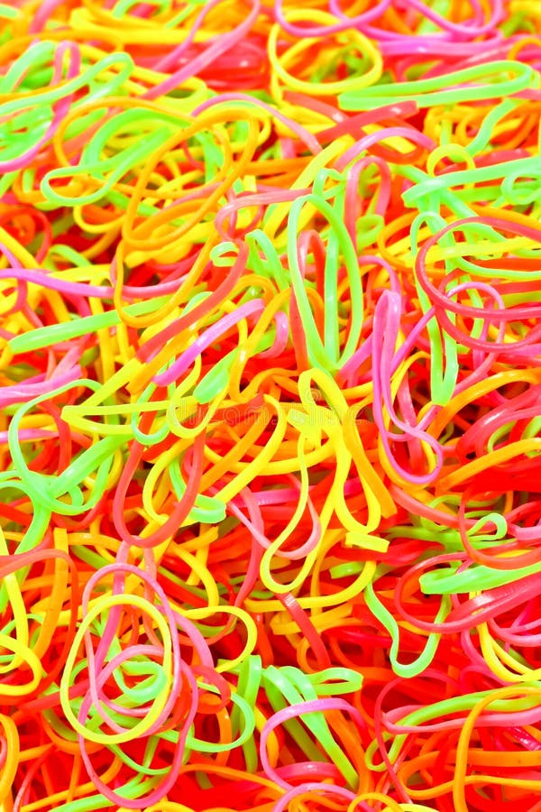 Colored elastic bands stock image. Image of blue, collection - 20608935
