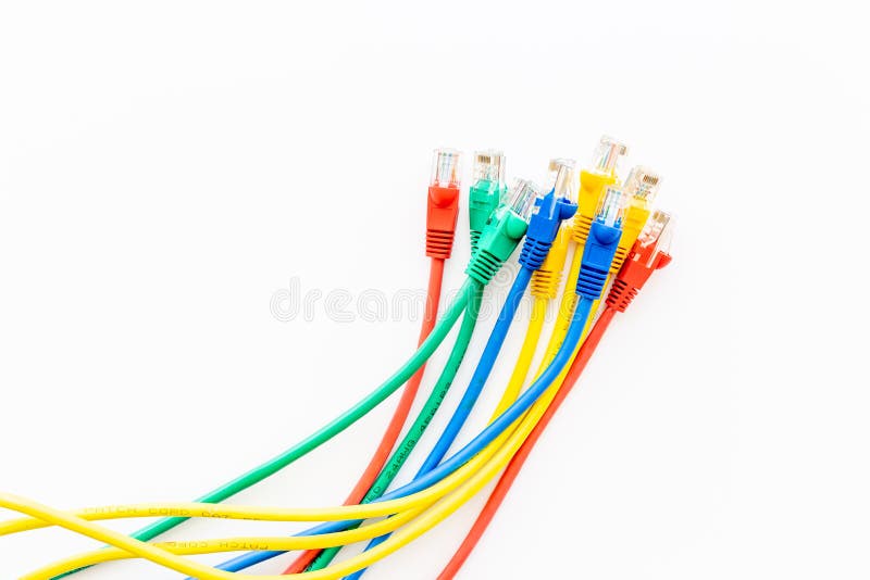 Colored Electrical Cables and Wires, Top View Stock Photo - Image of ...