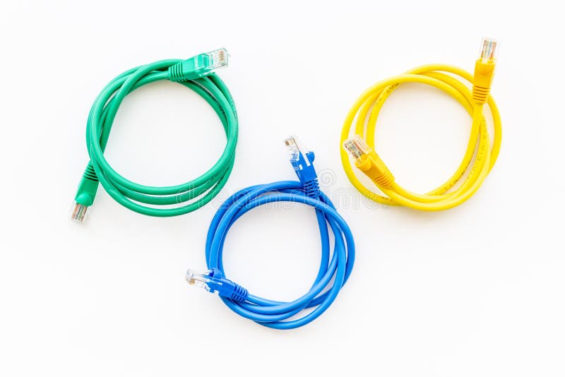 Colored Electrical Cables and Wires, Top View Stock Photo - Image of ...