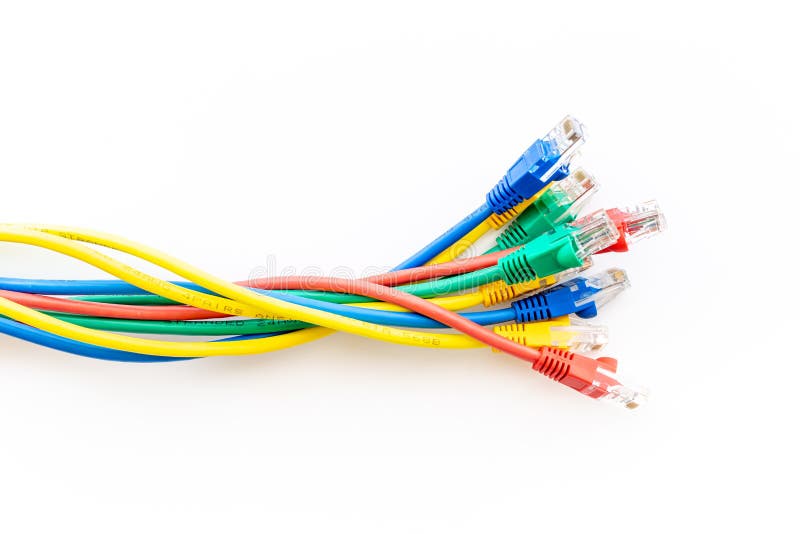 Colored Electrical Cables and Wires, Top View Stock Image - Image of ...