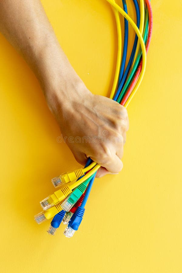 Colored Electrical Cables and Wires, Top View Stock Photo - Image of ...