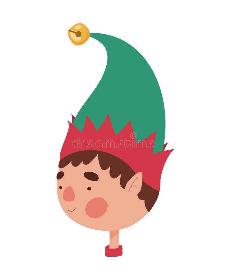 Colored elfman face stock vector. Illustration of vector - 260613269