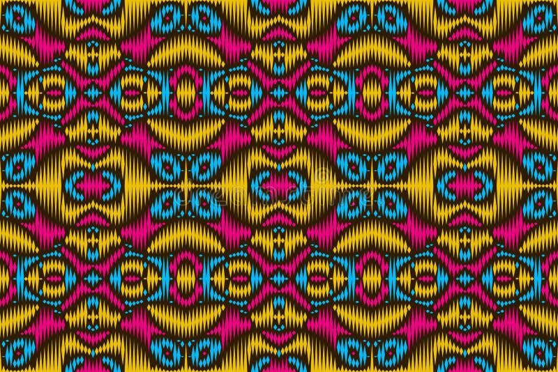 Colored Embroidery Seamless Pattern. Carpet Print Template Stock Vector ...