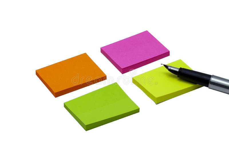 Colored empty notes stock image. Image of clean, remind - 83700327