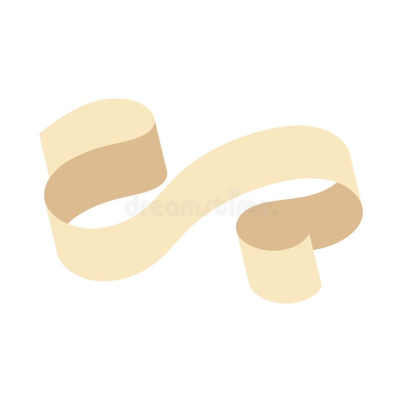 Colored Empty Ribbon Vector Stock Vector - Illustration of blank, flag ...