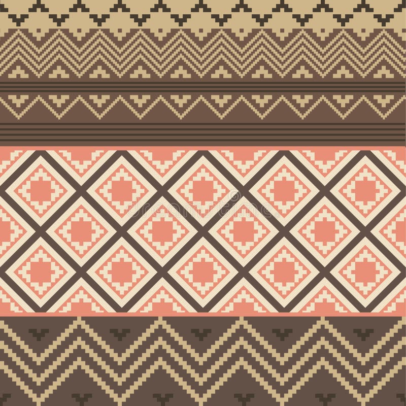 Colored Traditional Texture Stock Illustration - Illustration of ...