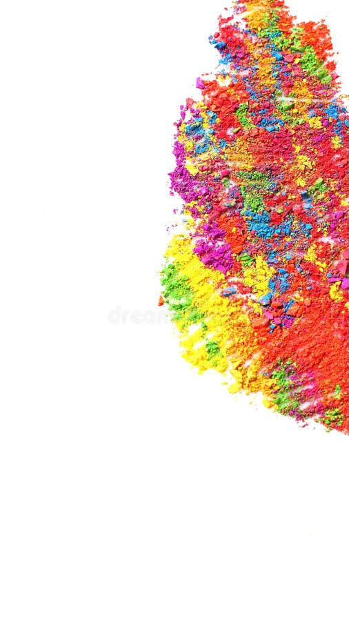 Eye Shadows Broken Sample, Bright Colors Stock Image - Image of pink ...