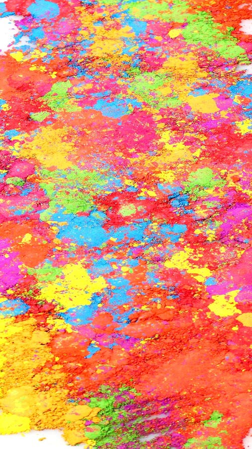 Eye Shadows Broken Sample, Bright Colors Stock Image - Image of ...