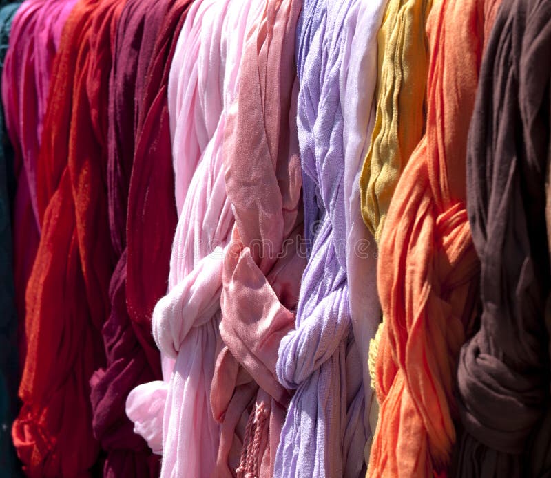 Colored fabric stock photo. Image of cotton, color, market - 19602694