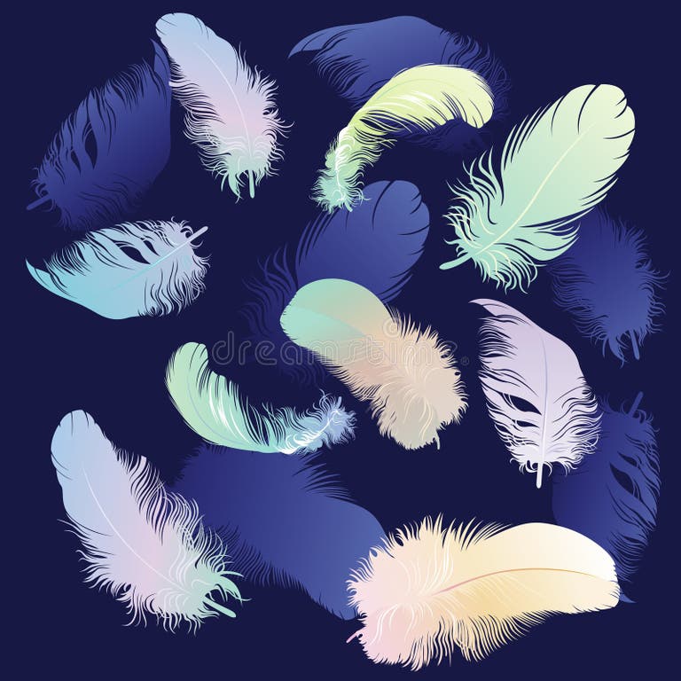 Feather Floating Abstract Stock Illustrations – 3,148 Feather Floating ...