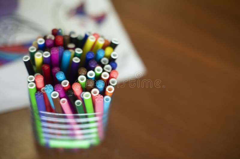 Colored Felt-tip Pens for Drawing. Creative Material. Creative Tools ...