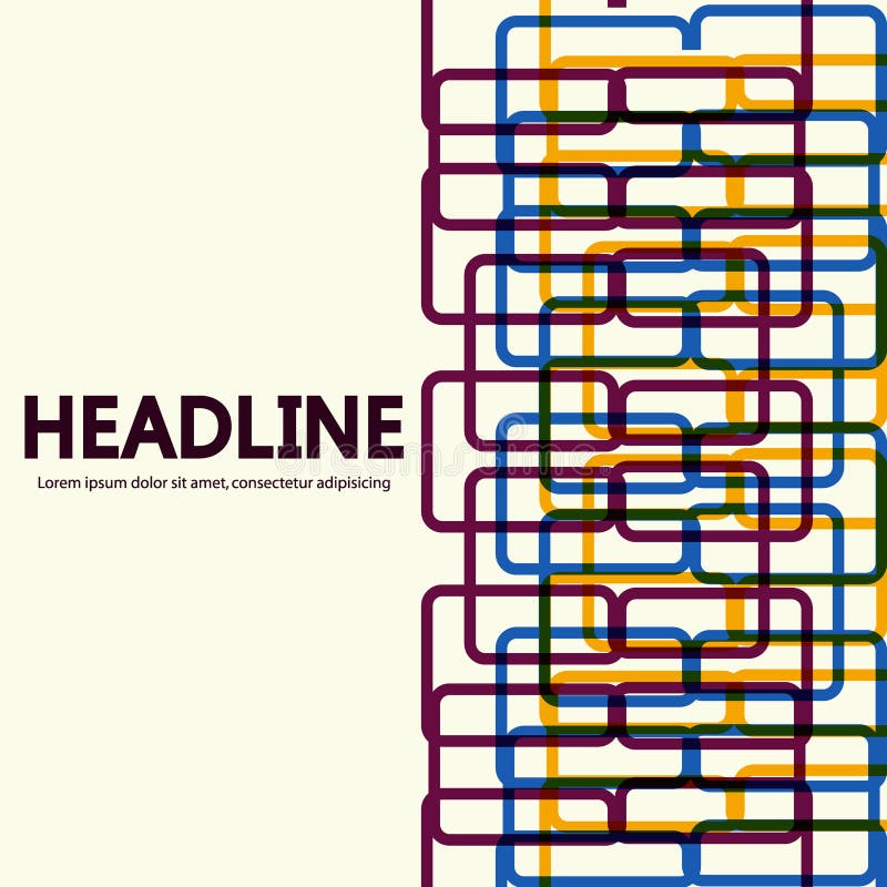 Colored Figures of Book Cover Magazine Stock Vector - Illustration of ...