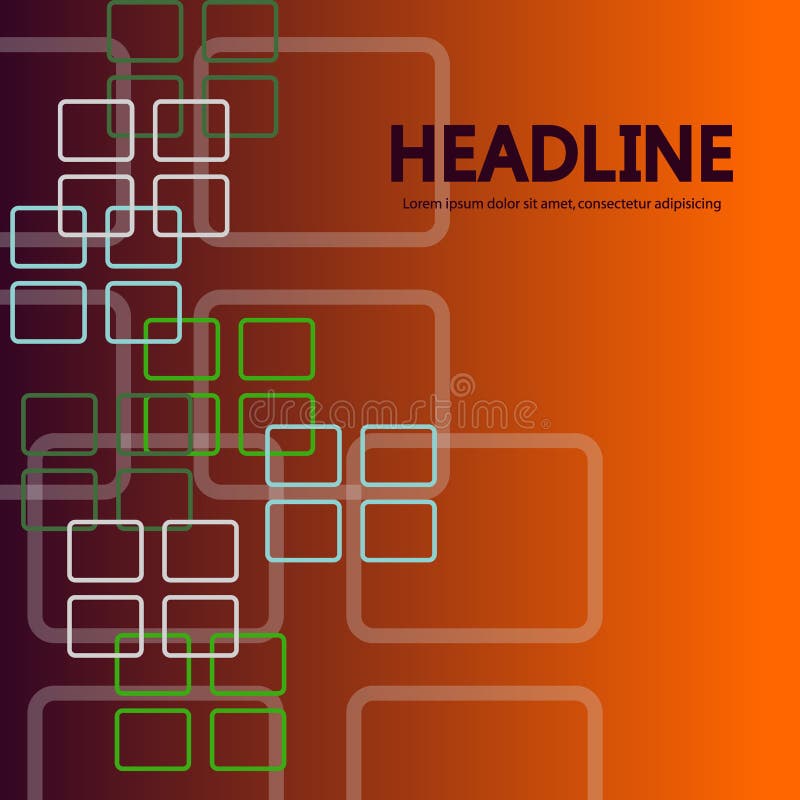 Colored Figures of Book Cover Magazine Stock Vector - Illustration of ...