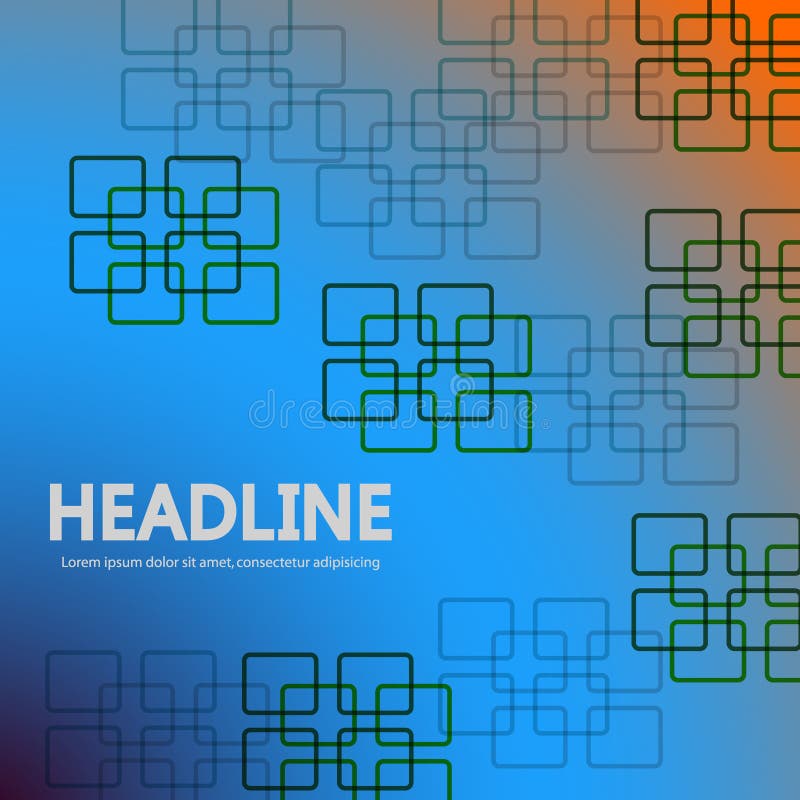 Colored Figures of Book Cover Magazine Stock Vector - Illustration of ...