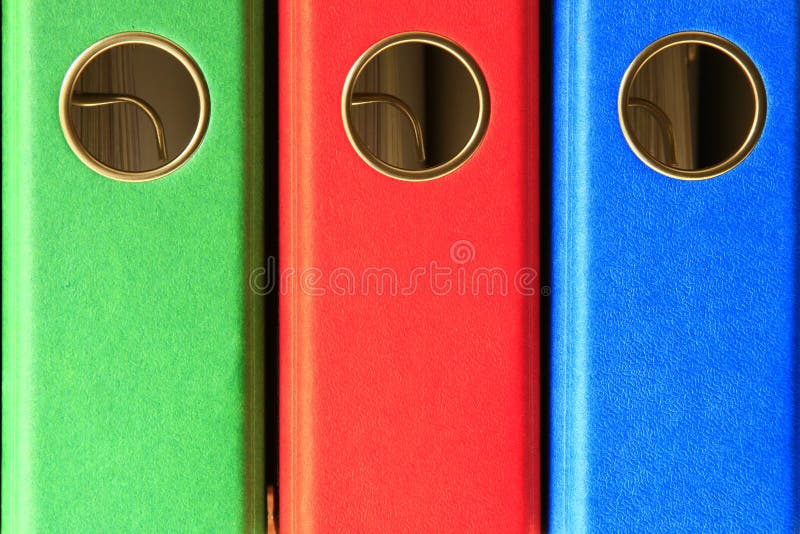 Colored file folders stock image. Image of folders, color - 25662533