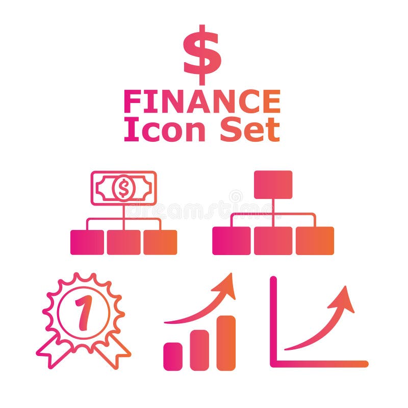 Colored Finance Icons Set Vector Stock Vector - Illustration of banking ...