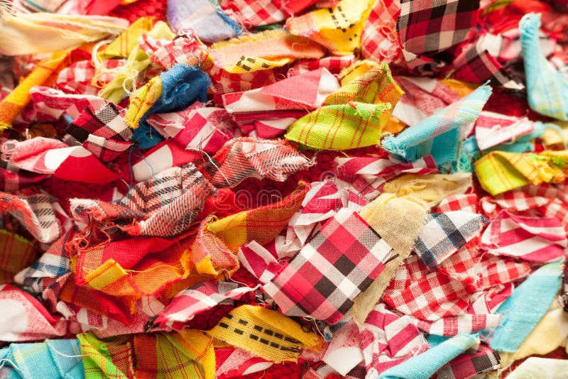 Colored Flaps Pieces Bright Different Cloth Flaps Stock Photo - Image ...