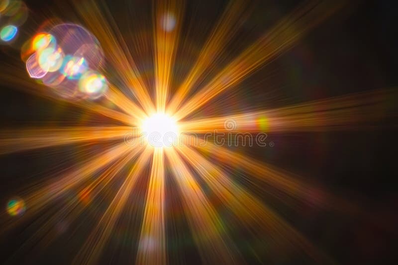 Colored Flares on a Black Background, Created with a Stylized Camera ...
