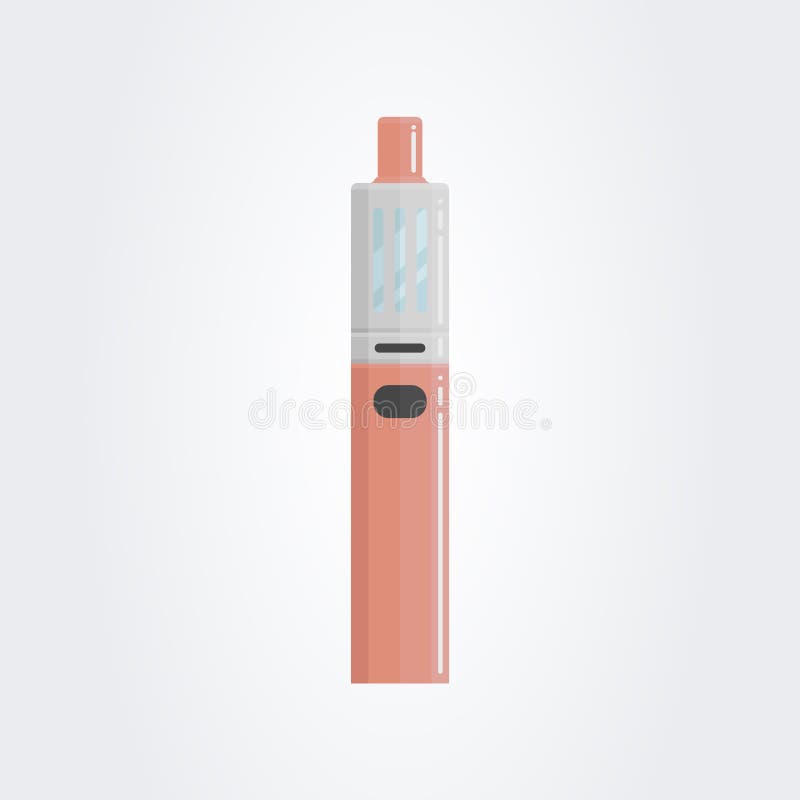 Colored Flat Vaping Device. Part of Big Set Stock Vector - Illustration ...