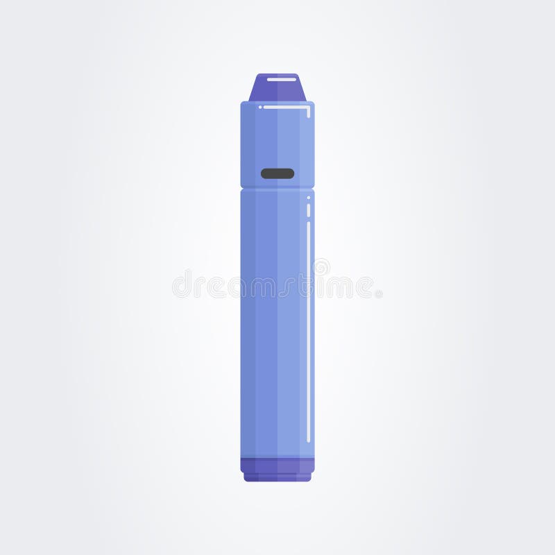 Colored Flat Vaping Device. Part of Big Set Stock Vector - Illustration ...