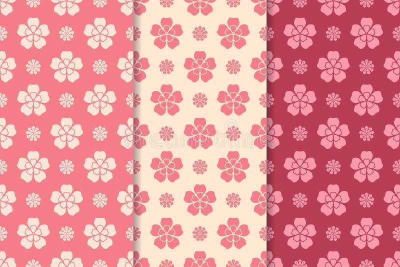 Colored Flower Pattern. Seamless Background Stock Vector - Illustration ...