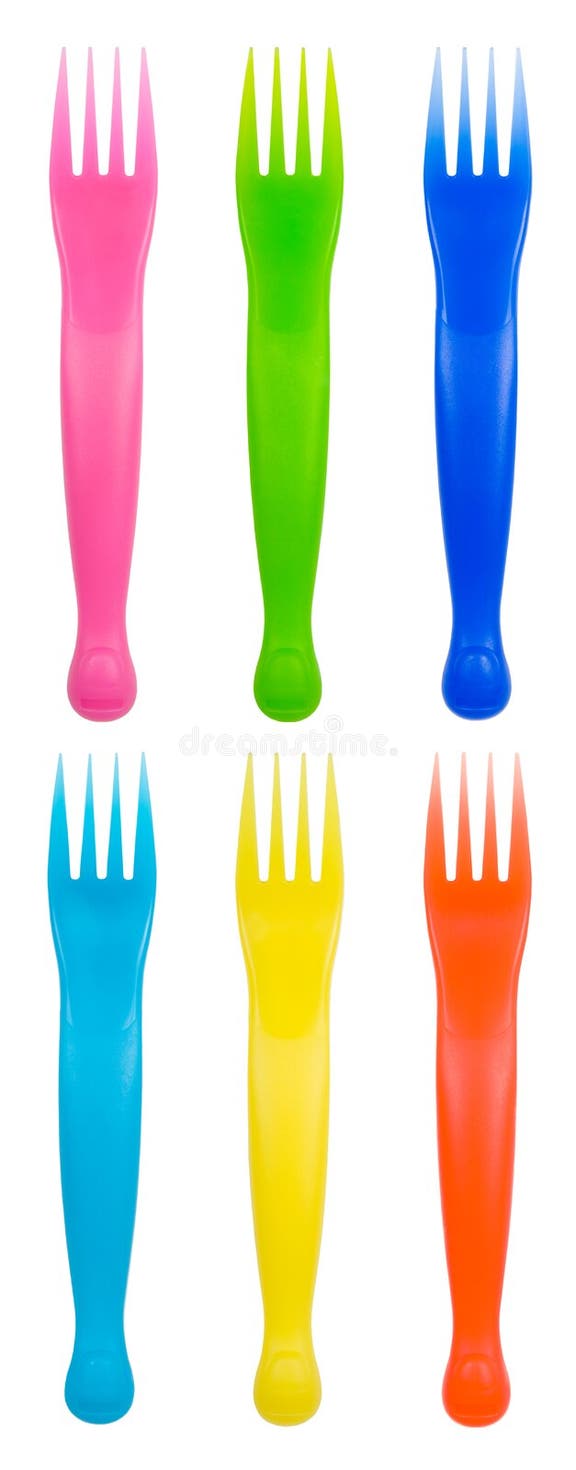 Colored forks stock image. Image of green, serving, dining - 23314003