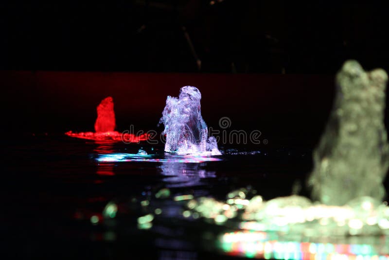 Colored fountain stock photo. Image of pond, fountain - 123874914