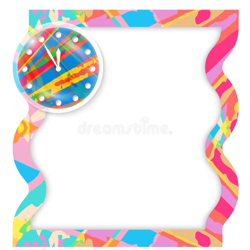 Colored frame stock vector. Illustration of border, card - 36751818