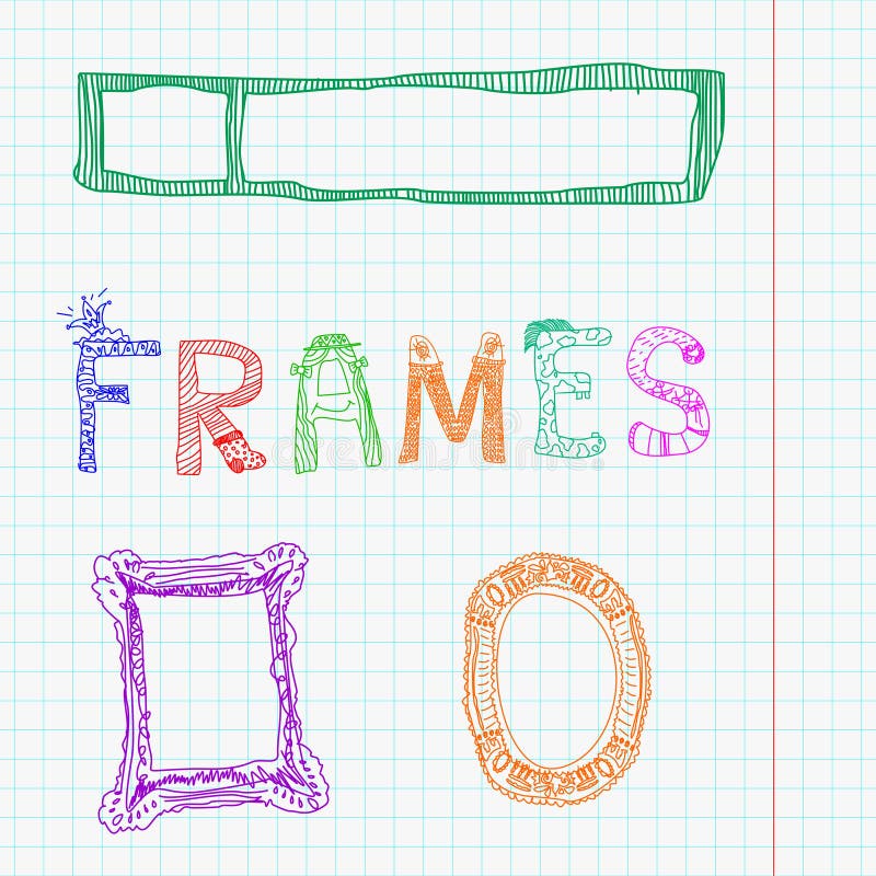 Colored frame 11 stock illustration. Illustration of wedding - 66518770