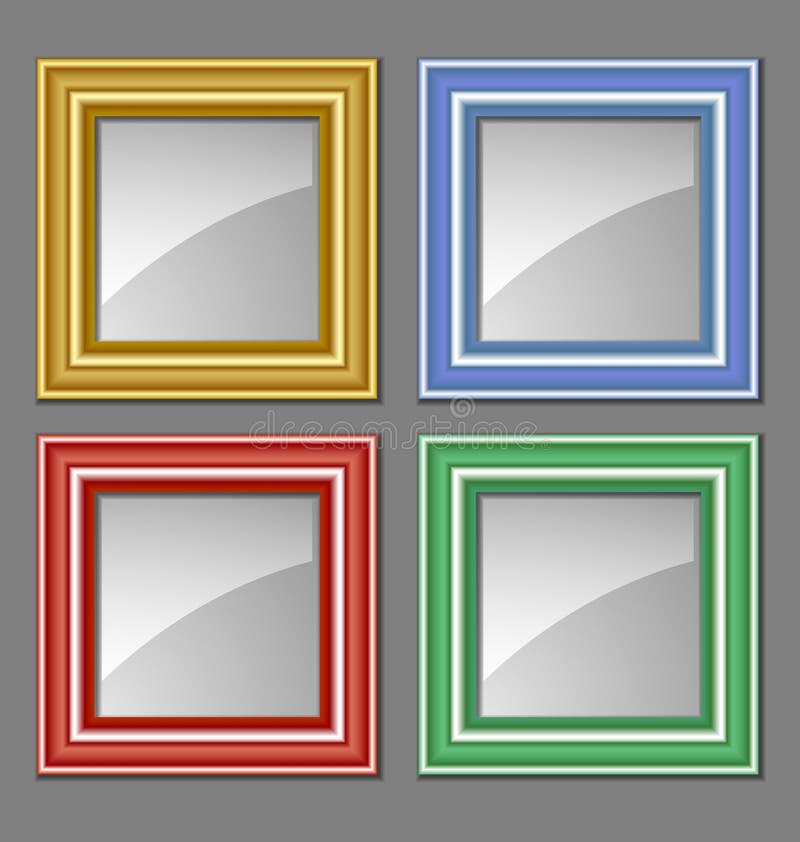 Colored frames stock vector. Illustration of design, ornate - 22511342