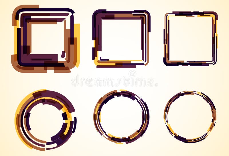 Colored frames Drawings stock vector. Illustration of rectangle - 33602256