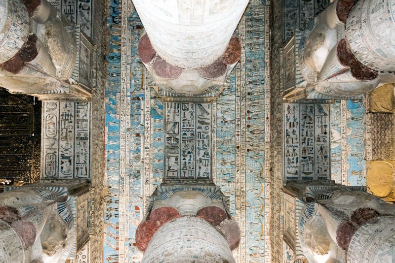 Ancient Ceiling With Caissons Stock Image - Image of ceiling, painted ...