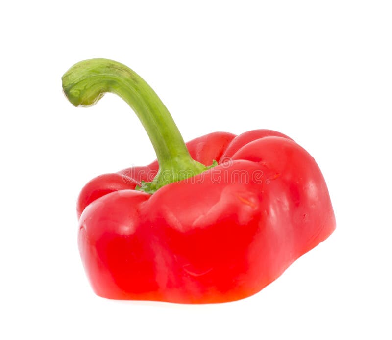 Colored Fresh Sweet Pepper Isolated on White Stock Image - Image of ...