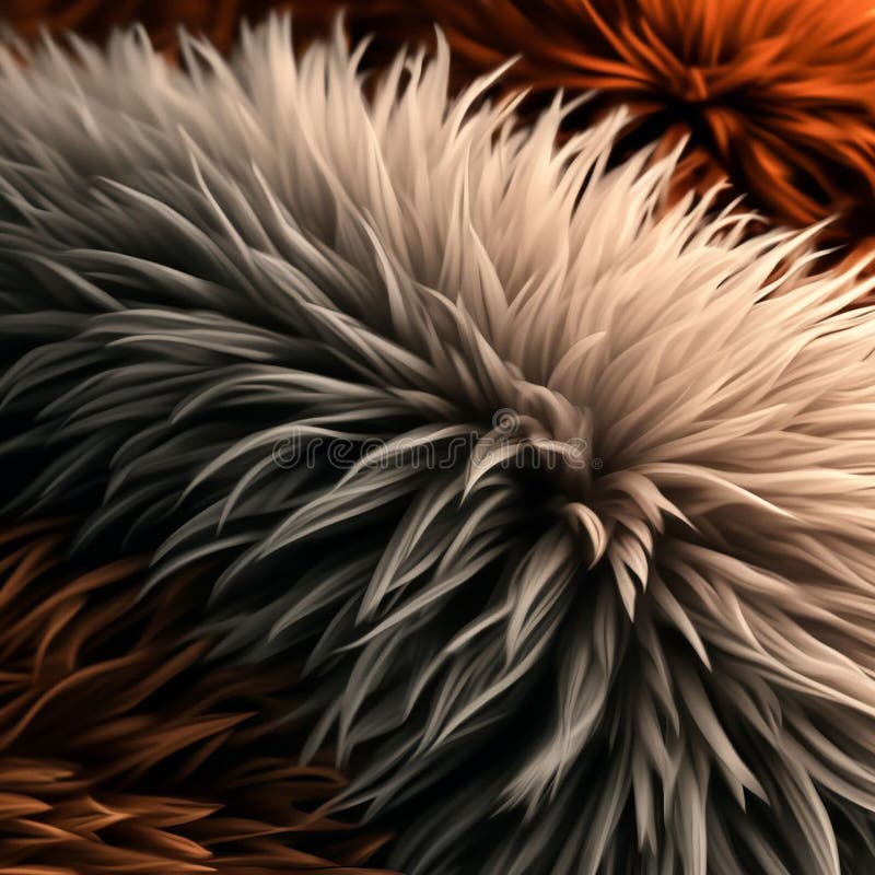Colored Fur. Fur Faux Texture Stock Illustration - Illustration of ...