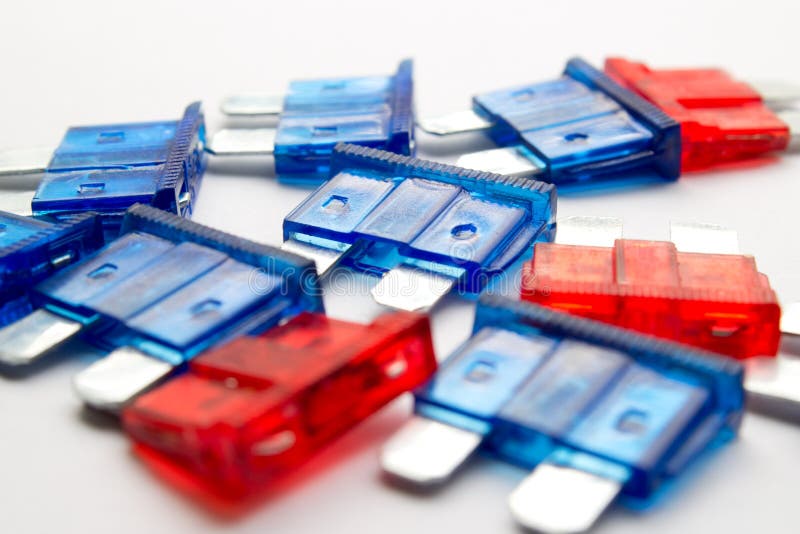 Colored fuses stock photo. Image of plastic, connectors - 87734782