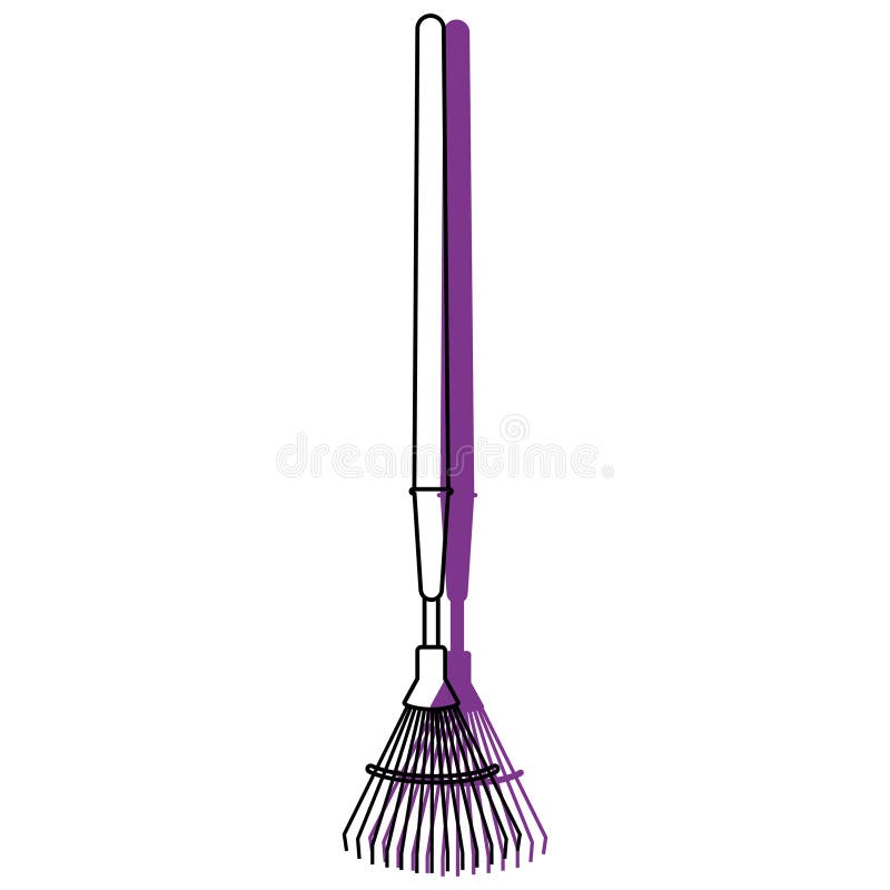 Colored Gardening Rake Icon Vector Stock Vector - Illustration of ...