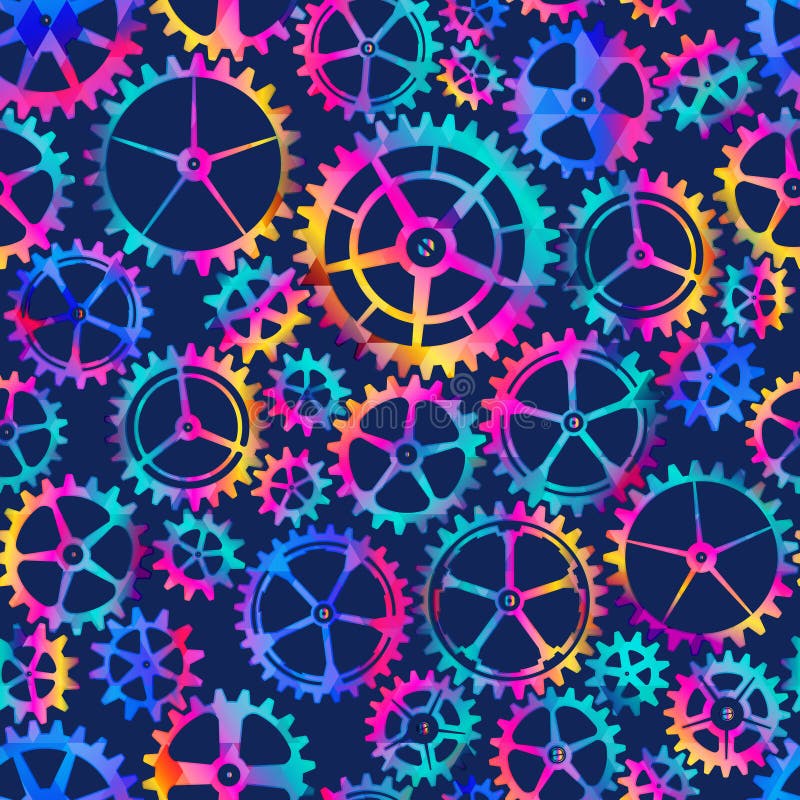 Gear seamless background stock vector. Illustration of seamless - 13003448