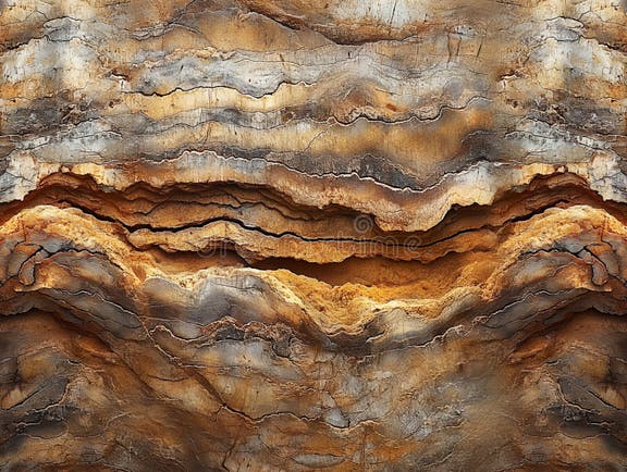 Colored Geological Layers, Geological History of the Earth, Rock Layers ...