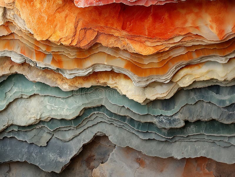 Colored Geological Layers, Geological History of the Earth, Rock Layers ...