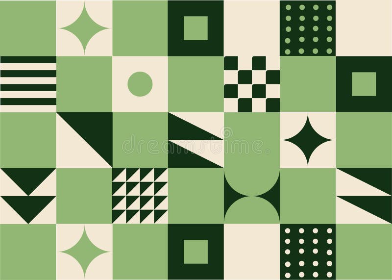 Colored Geometric Abstract Background. Modern Grid Flyer with Geometric ...