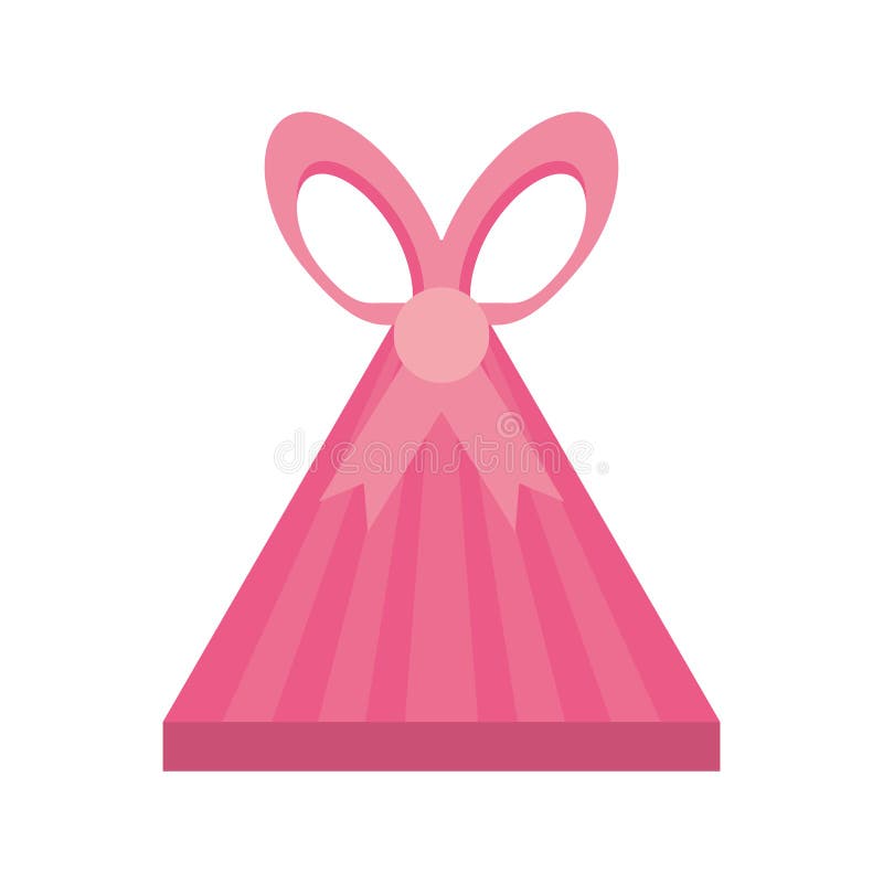 Colored Gift Box Triangle Shape Ribbon Stripes Stock Illustration ...